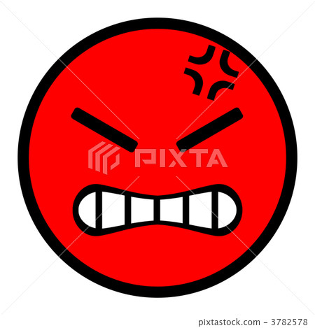 Angry face mark - Stock Illustration [3782578] - PIXTA
