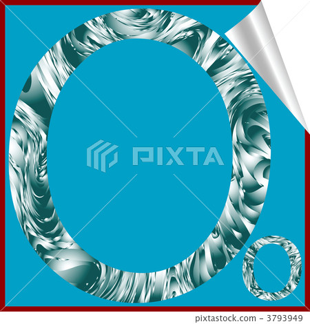 alphabet letter O sticker - Stock Illustration [3793949] - PIXTA