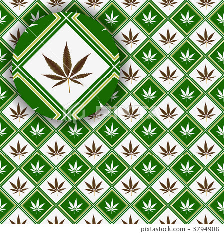 cannabis texture with detail - Stock Illustration [3794908] - PIXTA