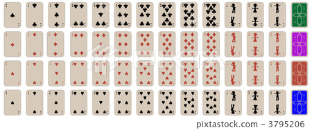 complete set of kids playing cards - Stock Illustration [3795206] - PIXTA
