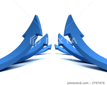 Multiple arrows steping up - Stock Illustration [3797978] - PIXTA