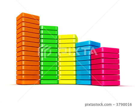 Colorful data graphic - Stock Illustration [3798016] - PIXTA