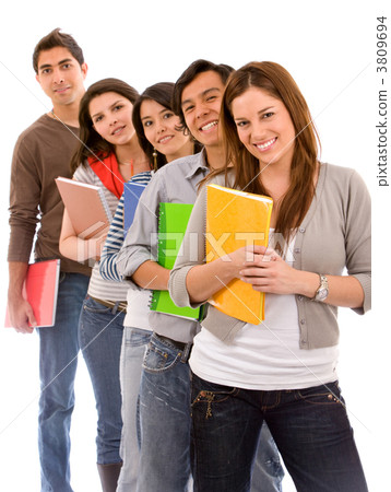 Students lined up - Stock Photo [3809694] - PIXTA