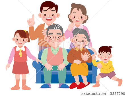 Family living together - Stock Illustration [3827290] - PIXTA