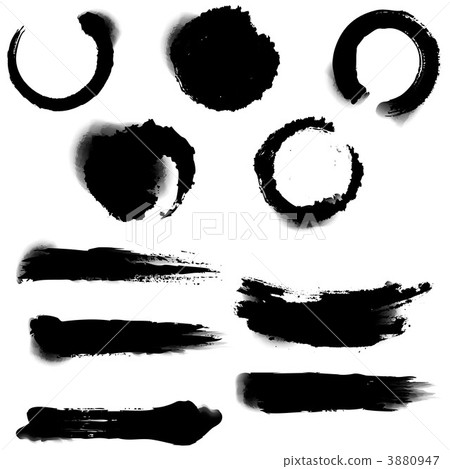 ink, india ink, writing brush - Stock Illustration [3880947] - PIXTA