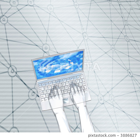 Laptop computer / personal computer operation - Stock Illustration ...