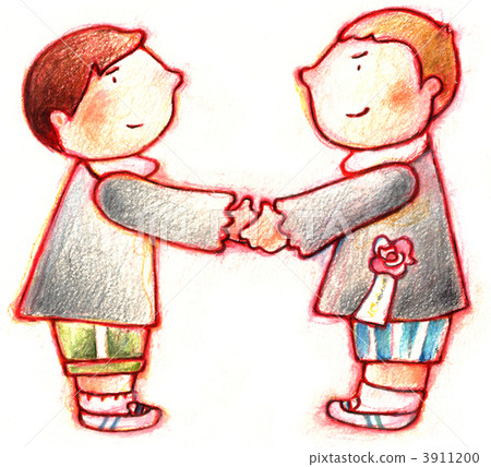 reconciliation, younger, baby boy - Stock Illustration [3911200] - PIXTA