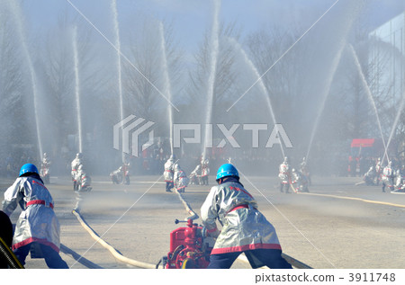 new year firefighters' event, firefighter, fireman - Stock Photo ...