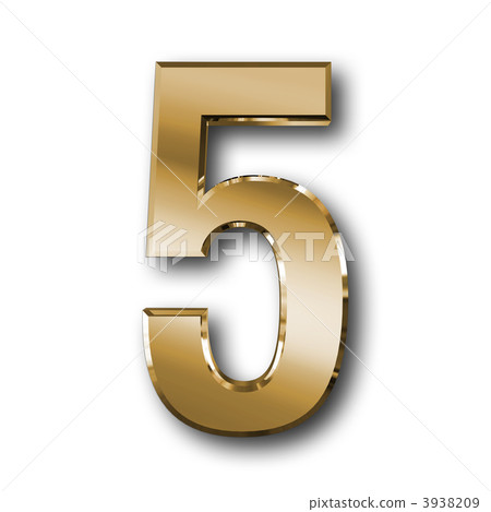 5 Gold - Stock Illustration [3938209] - PIXTA