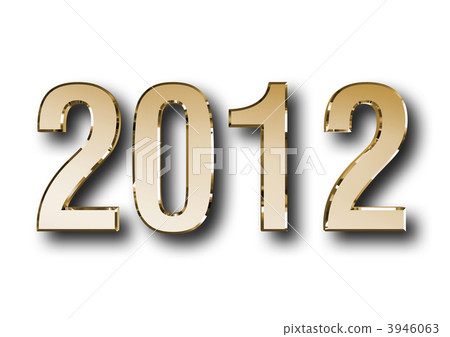 2012, number, numeral - Stock Illustration [3946063] - PIXTA