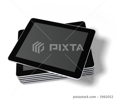 Stacked LCD Tablet - Stock Illustration [3992052] - PIXTA