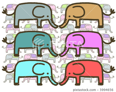 elephant, elephants, plural - Stock Illustration [3994656] - PIXTA
