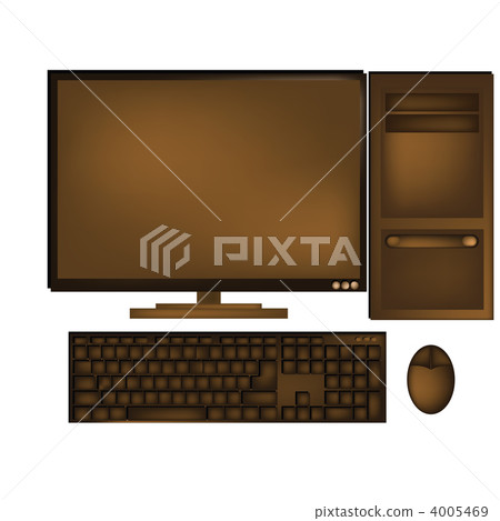 Chocolate computer - Stock Illustration [4005469] - PIXTA