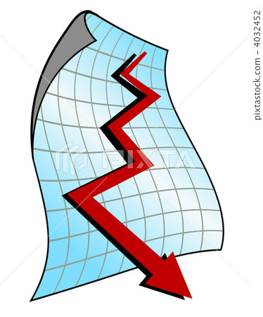 Down graph - Stock Illustration [4032452] - PIXTA