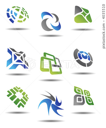 Set of abstract symbols - Stock Illustration [4035510] - PIXTA
