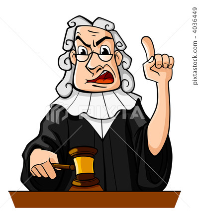 Judge makes verdict-插圖素材 [4036449] - PIXTA圖庫