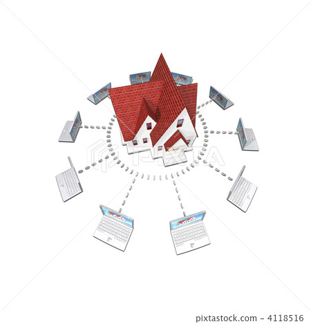My Home / PC Residential Information - Stock Illustration [4118516] - PIXTA