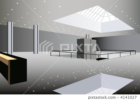 business hall interior vector - Stock Illustration [4141027] - PIXTA