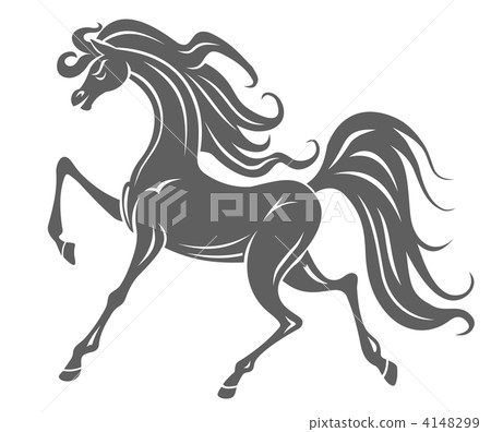foal, arabian, arabium - Stock Illustration [4148299] - PIXTA