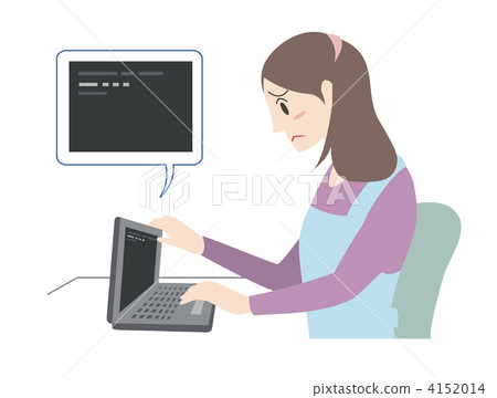 Laptop problem 3 - Stock Illustration [4152014] - PIXTA