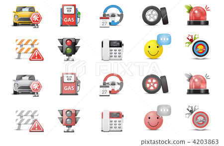 icon, icons, blinker - Stock Illustration [4203863] - PIXTA