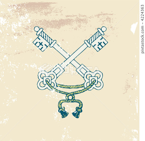 heraldic keys - Stock Illustration [4224363] - PIXTA