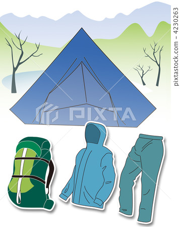 tent, jacket, trouser - Stock Illustration [4230263] - PIXTA