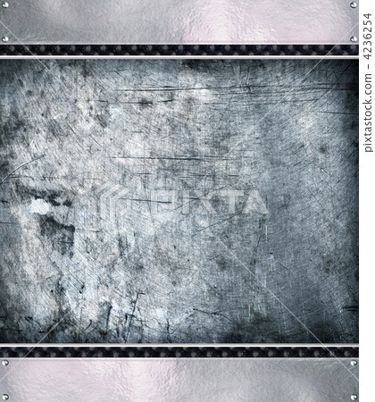 Metal plate steel background. - Stock Illustration [4236254] - PIXTA