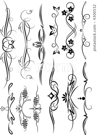 set of beautiful design elements for different... - Stock Illustration ...