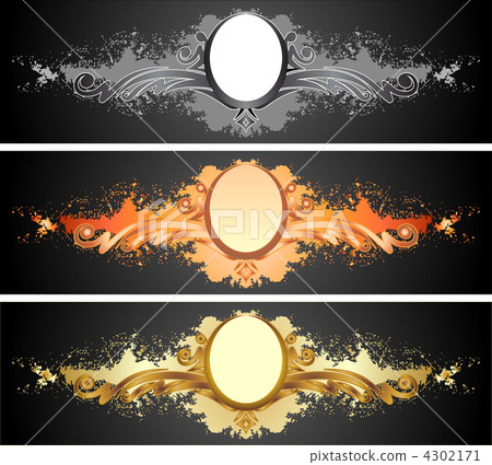 Elegant text frames. - Stock Illustration [4302171] - PIXTA
