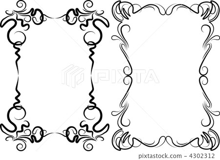 Elegant text frames. - Stock Illustration [4302312] - PIXTA