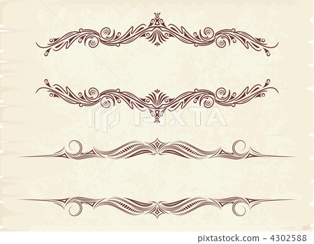 Elegant text frames. - Stock Illustration [4302588] - PIXTA