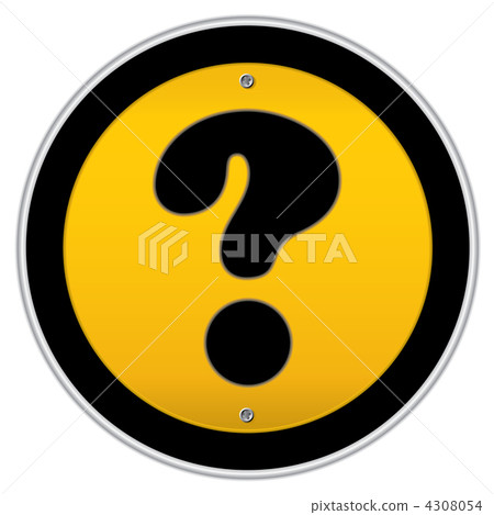 Question mark traffic sign - Stock Illustration [4308054] - PIXTA
