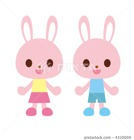 Usagi和Usagi-kun-插圖素材 [4320009] - PIXTA圖庫