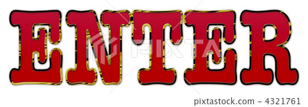 ENTER Red - Stock Illustration [4321761] - PIXTA