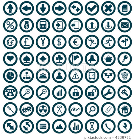 icon set - Stock Illustration [4339751] - PIXTA