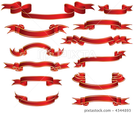 red ribon set - Stock Illustration [4344893] - PIXTA