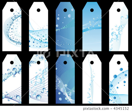 water bookmarks set - Stock Illustration [4345152] - PIXTA