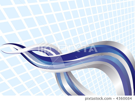 Vector blue and silver background - Stock Illustration [4360084] - PIXTA