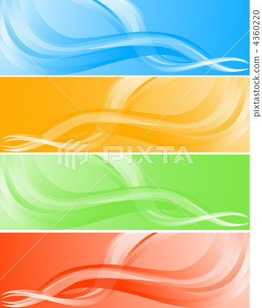 Vector wave banners - Stock Illustration [4360220] - PIXTA