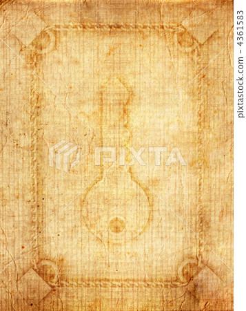 vintage aged background old paper. Chain and lock - Stock Illustration ...