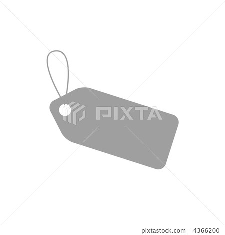 Illustration of the tag silhouette - Stock Illustration [4366200] - PIXTA