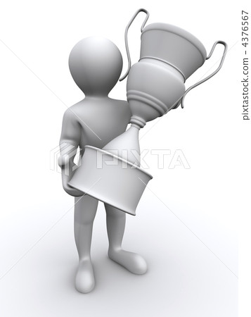 man with cup - Stock Illustration [4376567] - PIXTA