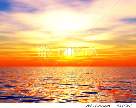 Wind and clouds with the sea - Stock Illustration [4384564] - PIXTA