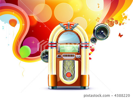 classic juke box - Stock Illustration [4388220] - PIXTA