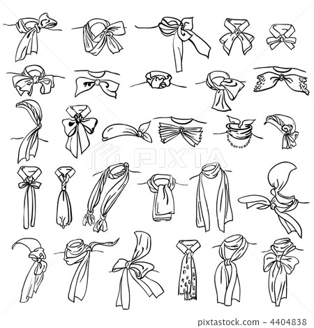 set of different neckerchiefs - Stock Illustration [4404838] - PIXTA