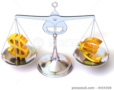 balance of euro and dollar - Stock Illustration [4434309] - PIXTA