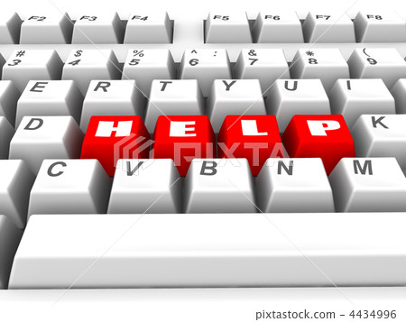 Keyboard. help - Stock Illustration [4434996] - PIXTA