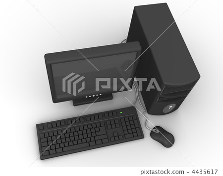 Personal computer, 3d - Stock Illustration [4435617] - PIXTA