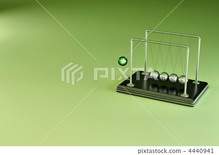 Pendulum on green background. 3d - Stock Illustration [4440941] - PIXTA